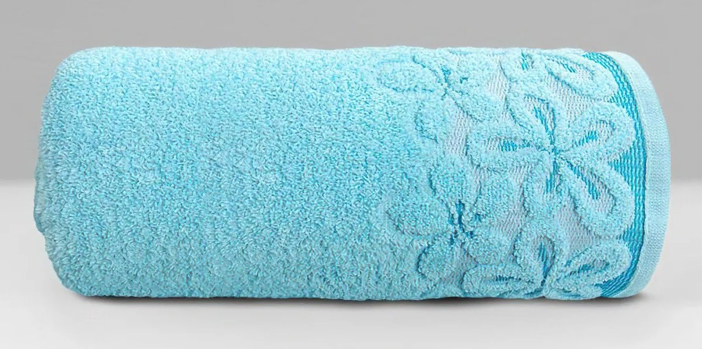 Greno froté ručník a osuška BELLA azurově modrá, 50x90cm