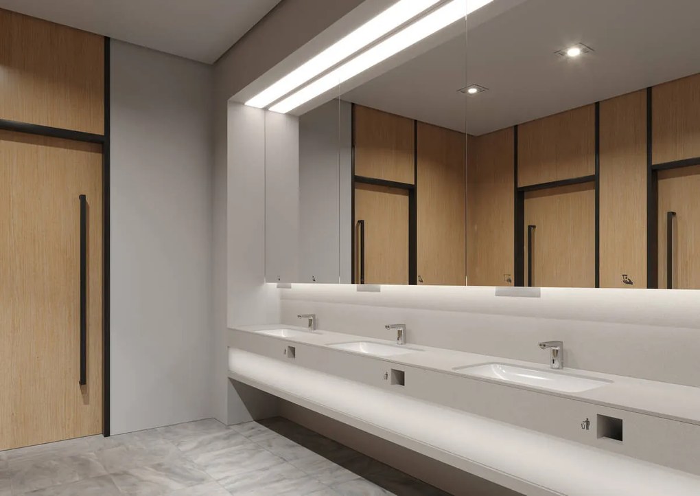 Hansgrohe Vernis Blend, elektronická umyvadlová baterie s předem nastavenou teplotou, napájení ze sítě 230 V, chromová, HAN-71501000