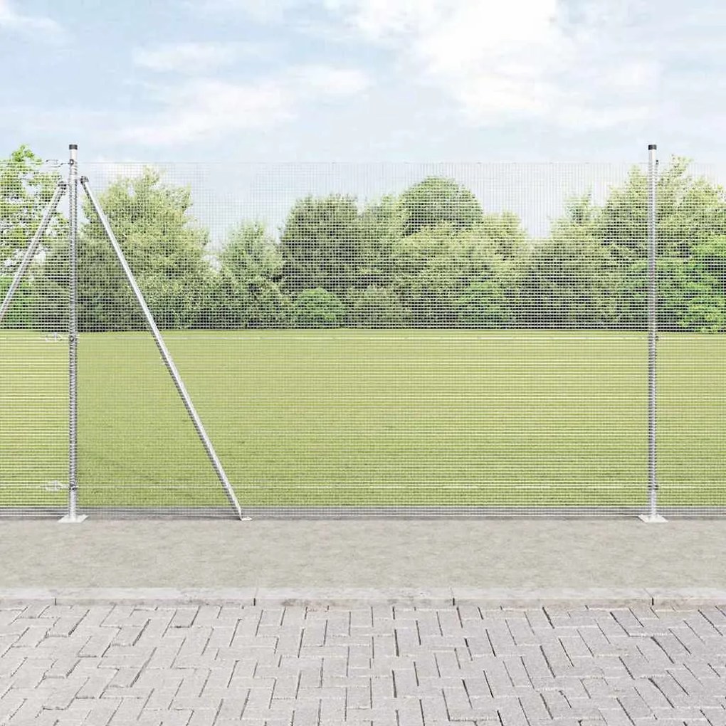 Svařovaná drátěná plotina s betonovou základnou 25 x 1,4 m 3352324