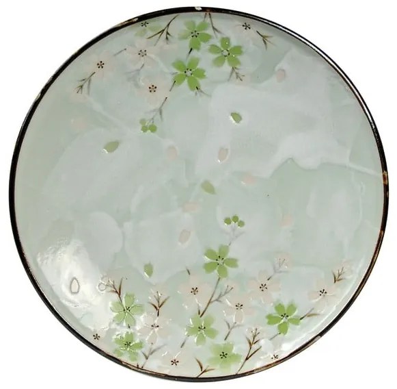 Porcelánový talíř Tokyo Design Studio Green Cosmos, ø 19,5 cm