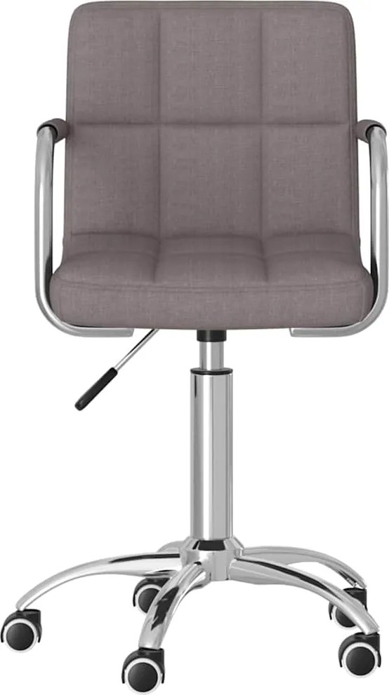 Otočná jídelní židle taupe textil 3087978
