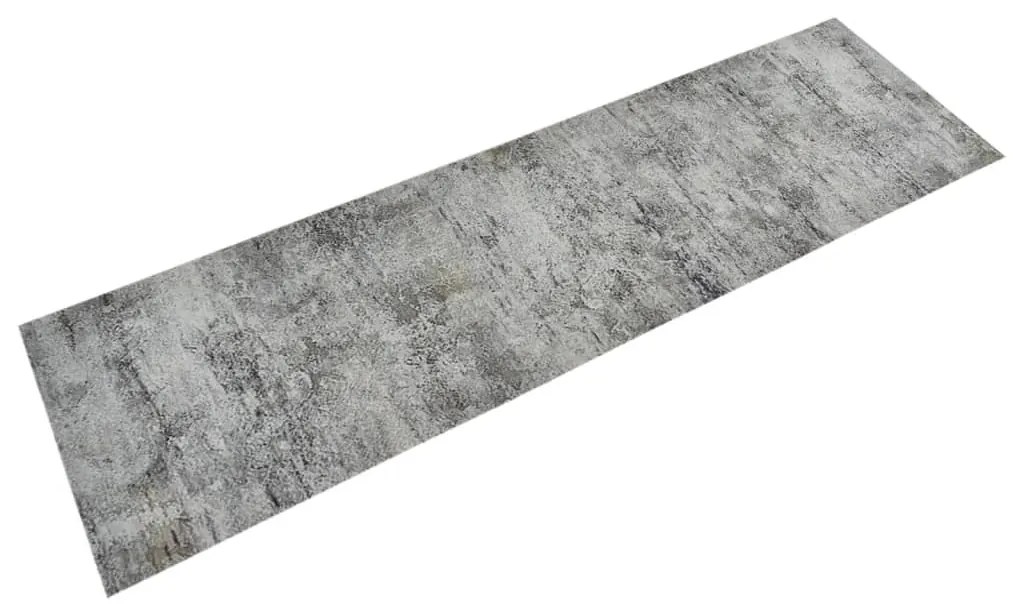 Kuchyňský koberec omyvatelný Beton 45 x 150 cm samet