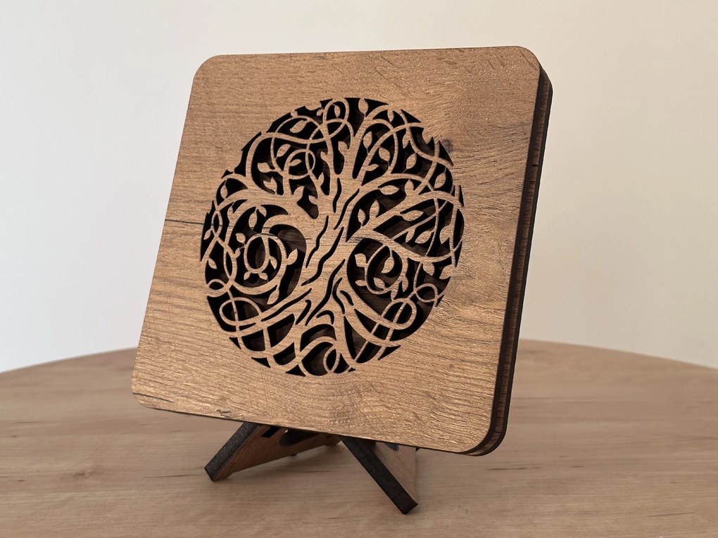 Li-Go "Strom života" lampa 19x19cm provedení povrchu: dub světlý