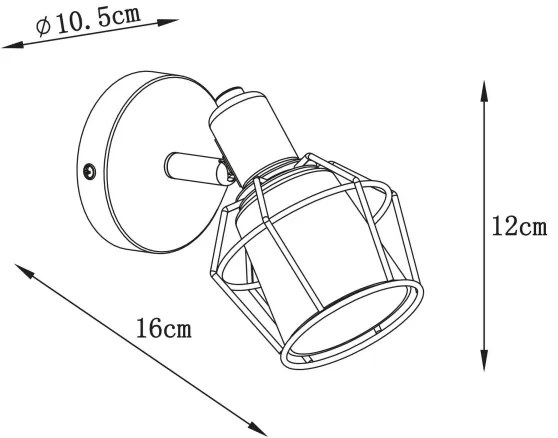 Lucide 77977/01/30 - Bodové svítidlo NILA 1xE14/25W/230V