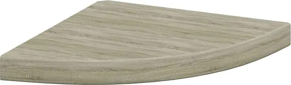 323926 Floating Corner Shelves 2 pcs Oak 35x35x3,8 cm MDF 323926