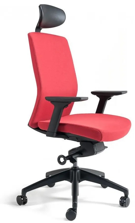 Office Pro Kancelářská ergonomická židle BESTUHL J2 SP — více barev, s podhlavníkem Červená 202