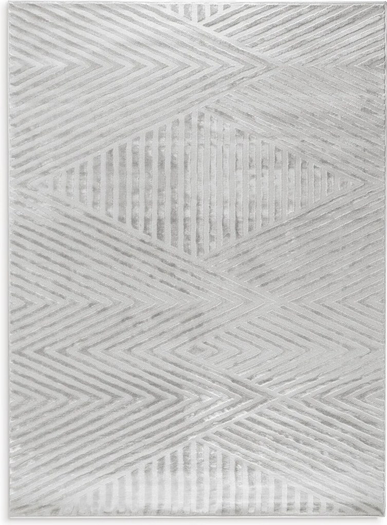 Koberec Nova1, 120x170 cm, stříbrná