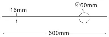 Zuma Line W90477-60BK - LED Nástěnné svítidlo TROY LED/8W/230V 60 cm černá