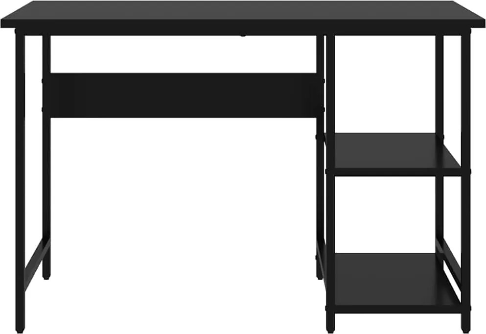 PC stůl černý 105 x 50 x 72 cm MDF a kov 20550
