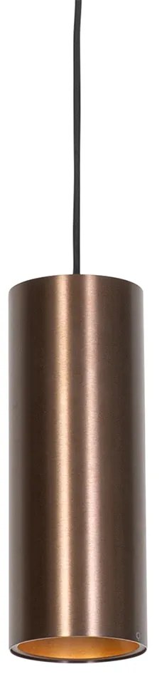 Designová závěsná lampa tmavě bronzová - Tubo