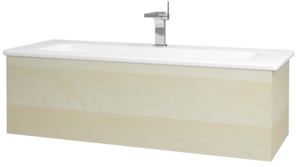 Dřevojas Koupelnová skříň VARIANTE SZZ 120 (umyvadlo Euphoria) Varianta: N01 Bílá lesk / L01 Bílá vysoký lesk