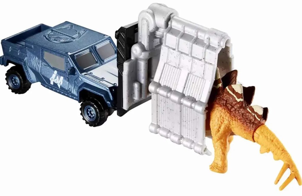 Jurský svět matchbox dinokáry stegosaurus claw carrier, mattel hbh87