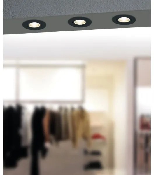 Eglo 33997 - LED Stmívatelné podhledové svítidlo SALICETO LED/6W/230V černá
