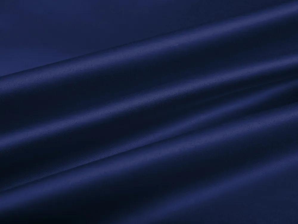 Biante Saténový běhoun na stůl polyesterový Satén LUX-L039 Námořnická modrá 20x180 cm