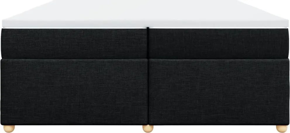 Box spring postel s matrací černá 200x200 cm textil 3285403