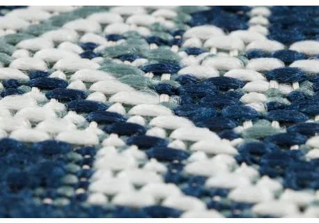 koberec COLOR 19247/699 SISAL Náměstí Diamant Talíř Modrý velikost 160x230 cm | krásné koberce cz