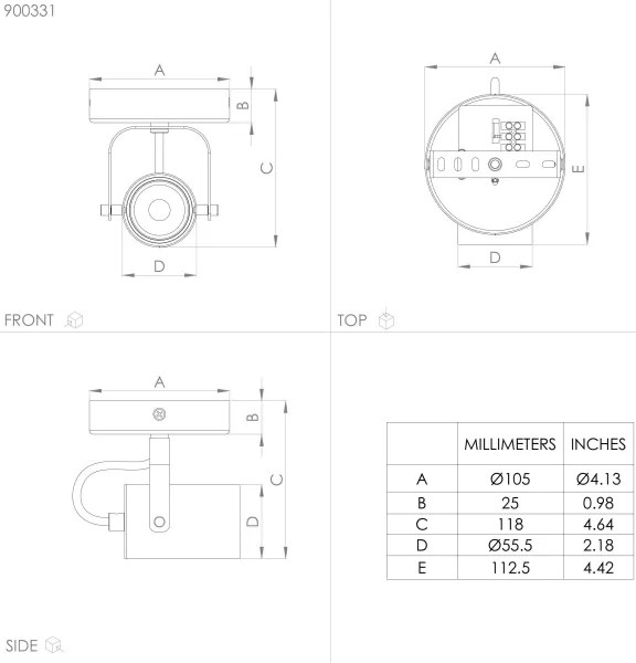 Eglo 900331 - LED Bodové svítidlo SOREGO 1xGU10/3W/230V
