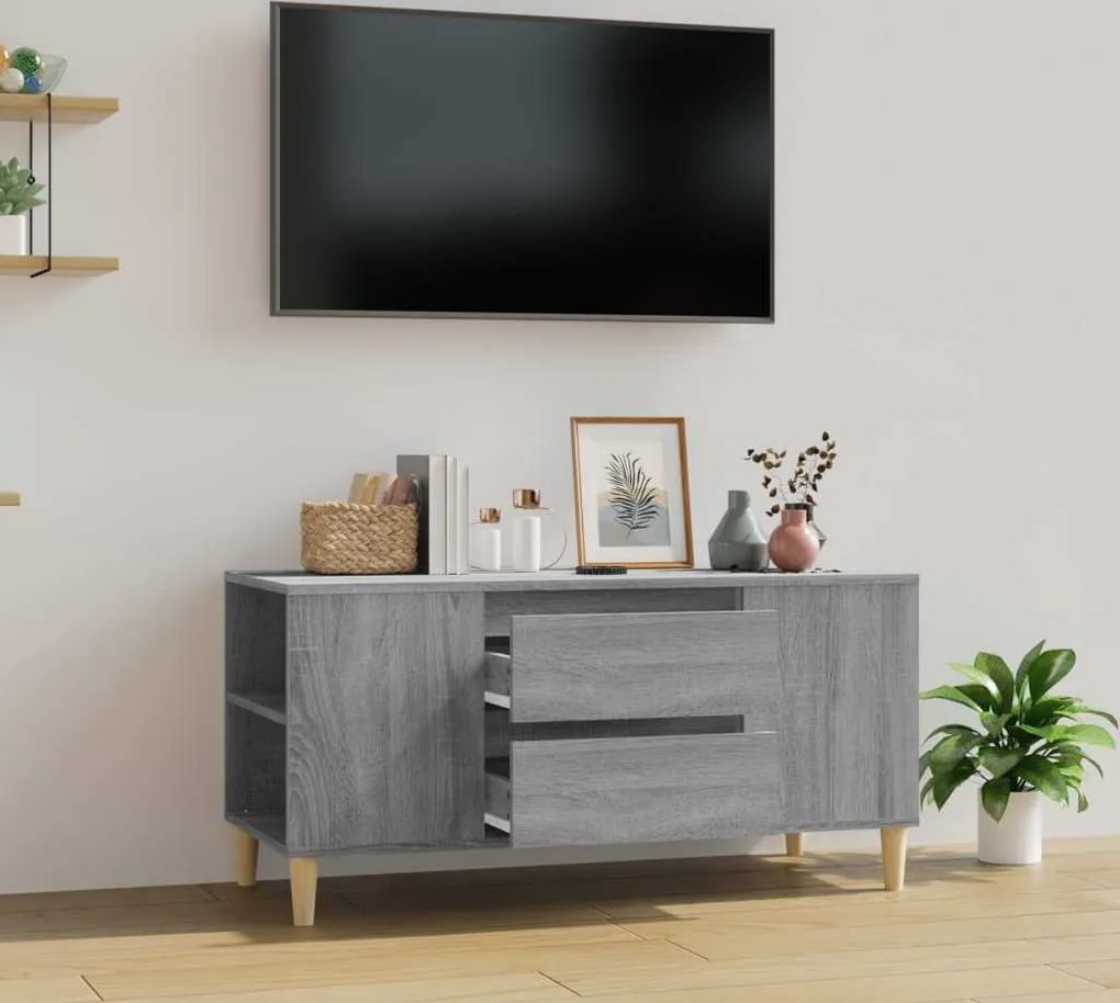 vidaXL TV skříňka 102x44,5x50 cm kompozitní dřevo [819602] Barva: Bílá