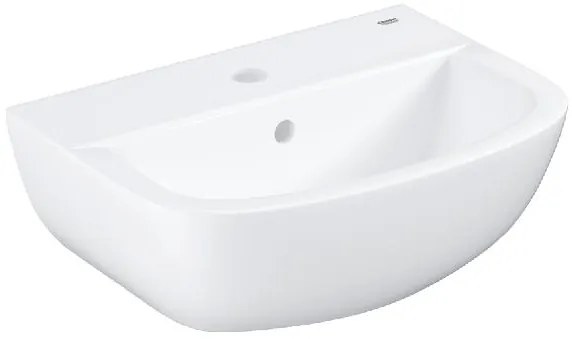 Grohe Bau Ceramic - Umývátko 45x35 cm, s přepadem, 1 otvor pro baterii, alpská bílá 39424000