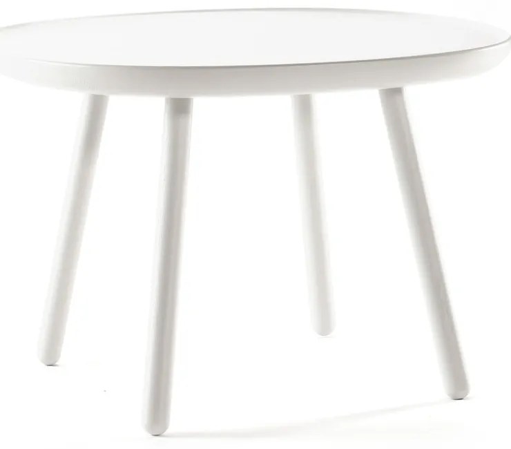 Bílý stolek z masivu EMKO Naïve, ø 64 cm