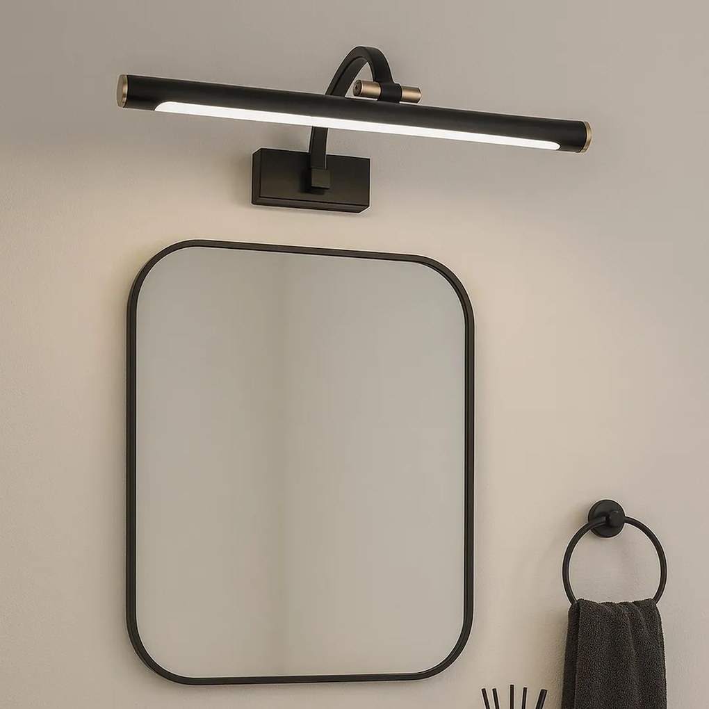Nástěnné LED svítidlo Vinci, 1x LED 15w, 4000k, (fi 60cm), b/g
