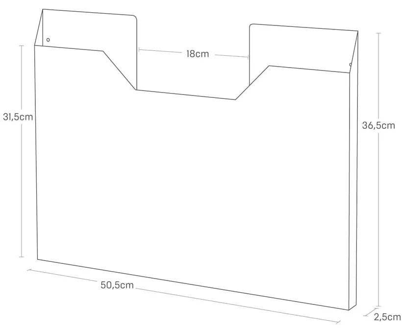 Kovové Pouzdro na prostírání bez vrtání Tower – YAMAZAKI