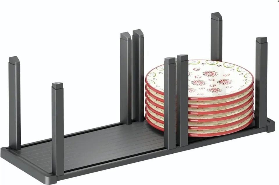 IN-DURO Držák na talíře do šuplíku STRIPES , 16 x 47 x 18 cm ,DISH, antracit