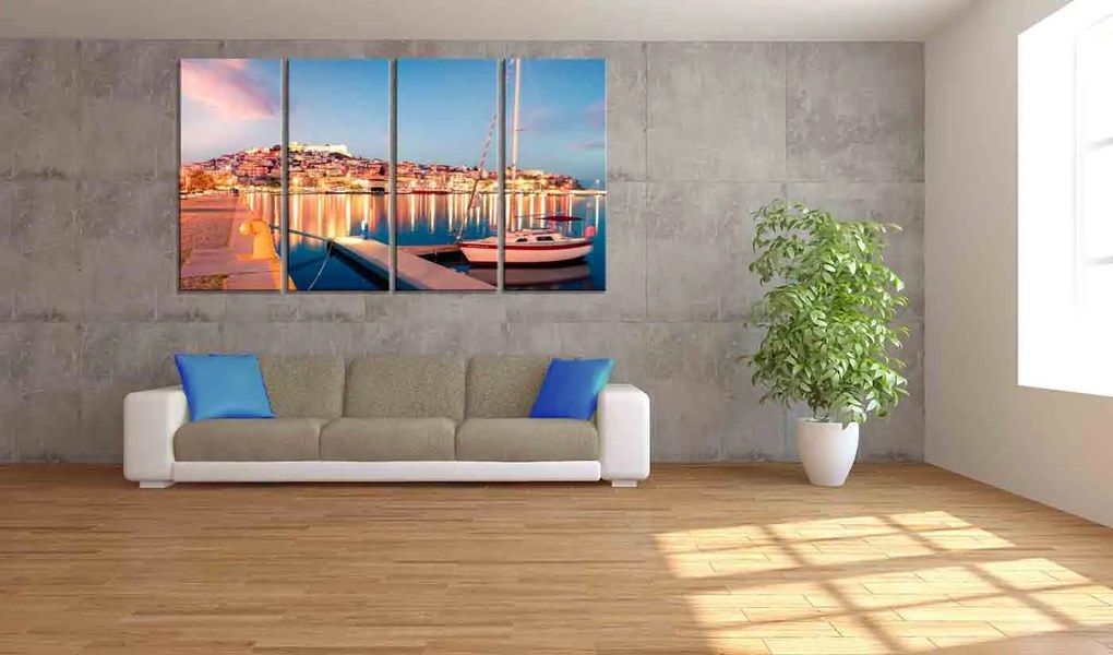Obraz přístav Kavala Velikost (šířka x výška): 120x70 cm