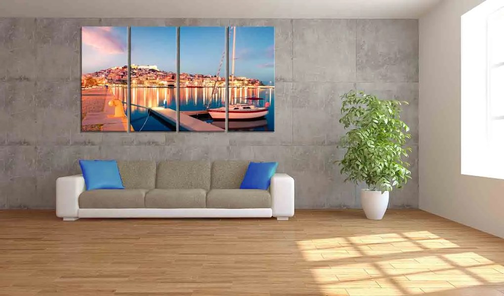 Obraz přístav Kavala Velikost (šířka x výška): 160x90 cm