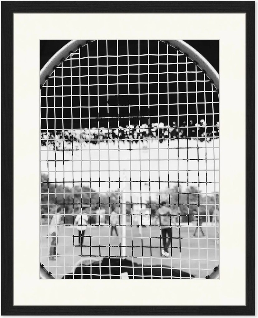 Zarámovaná fotografie Behind the Racket, v různých velikostech
