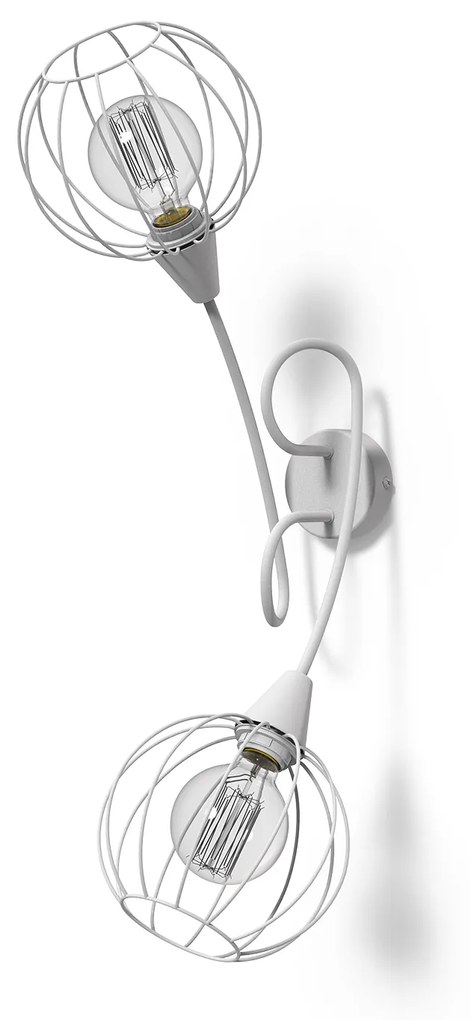 Light for home - Nástěnné svítidlo 40622 "STYLE", 2x60W, E27, Bílá