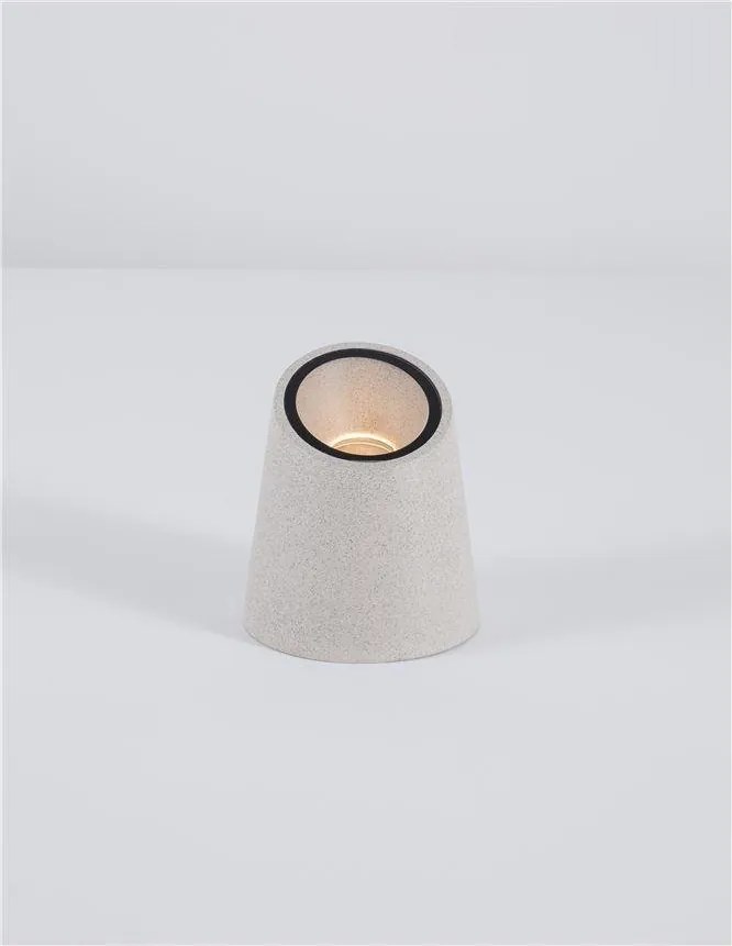 NV 9470582 Venkovní sloupkové svítidlo FOX bílý pískovec skleněný difuzor GU10 1x7W 100-240V bez žárovky IP65 - NOVA LUCE