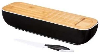 5Five® Box na pečivo s prkýnkem BAMBOO a krájecím nožem