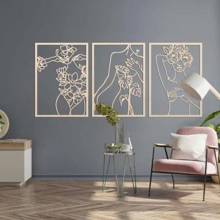 Elegantní nástěnná dekorace ženy – Moderní umění do interiéru | SENTOP PR0480