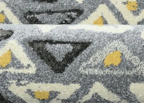 Koberce Breno Kusový koberec PORTLAND 54/RT4E, Šedá, Vícebarevné, 120 x 170 cm