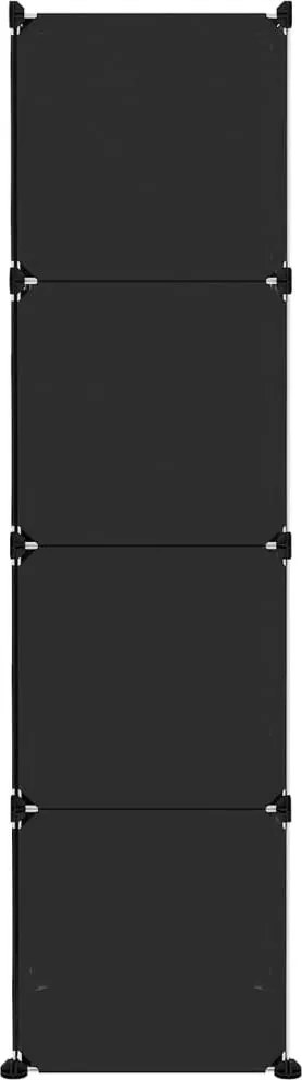 vidaXL Dětská modulární skříň s 12 úložnými boxy PP [340582] Barva: Růžová