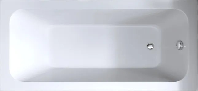 BPS-koupelny Akrylátová obdélníková vana k vestavbě HYD-NIL140-VEST 140x70 cm bílá, odtokový komplet chrom
