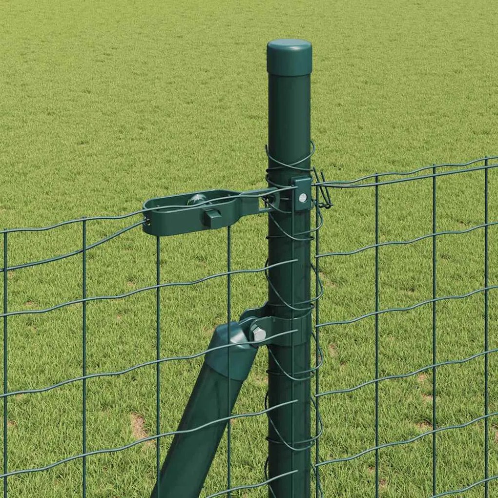 Plotový sloupek s betonovým základem 52 ks Zelená 3350234