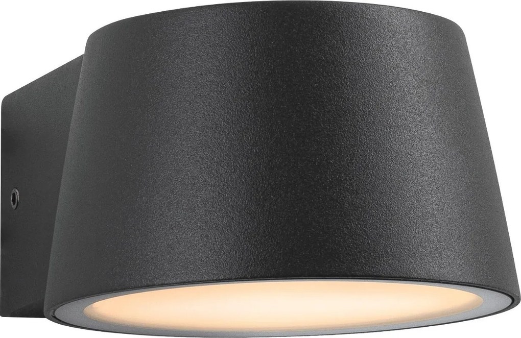 P 94713 AKCE - LED venkovní nástěnné svítidlo Capea neláká hmyz IP44 96x128mm 2200K 6W 230V 98° černá hliník - PAULMANN