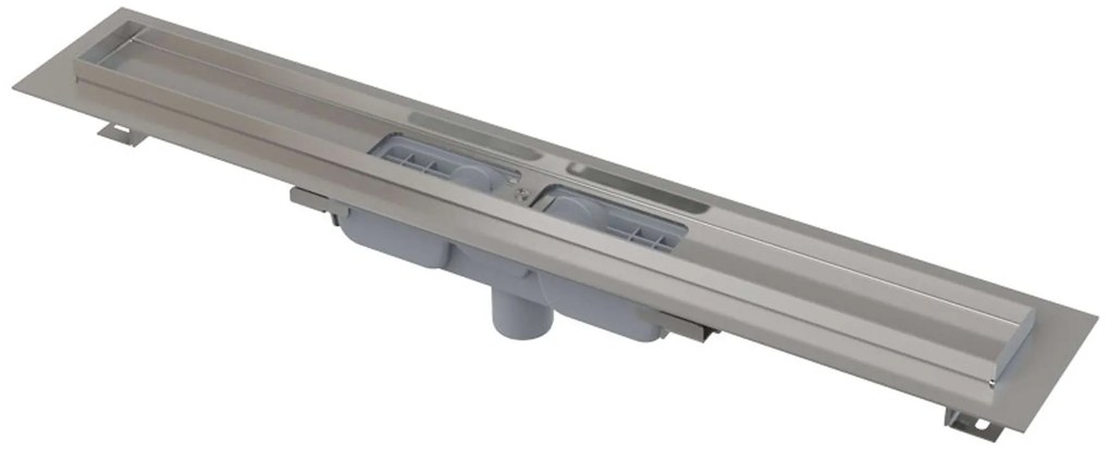 Alca - Sprchový žlab 115 cm, s okrajem pro perforovaný rošt, nerez APZ1101-1150