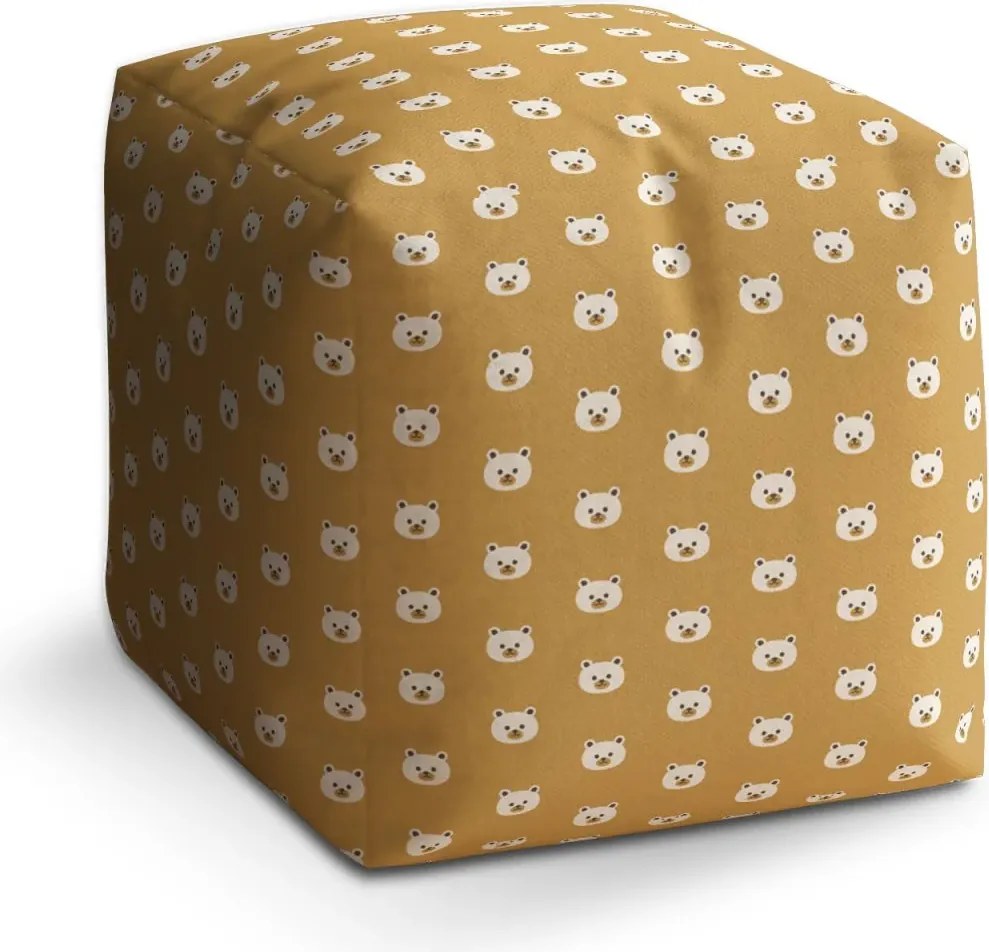 Sablio Taburet Cube Roztomilí medvídci - 60x60x60 cm