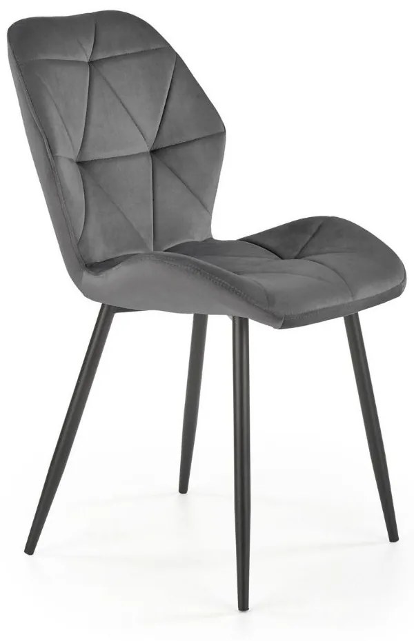 Jídelní židle Pelor, šedá / černá