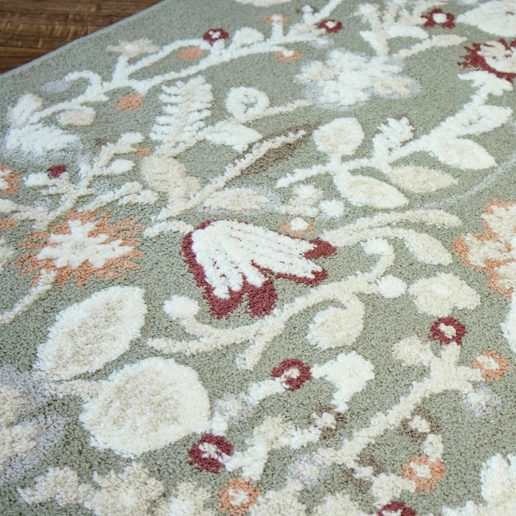 Angel Carpet, Kusový koberec Aurora 25 Green, 120x170, zelená, kancelář