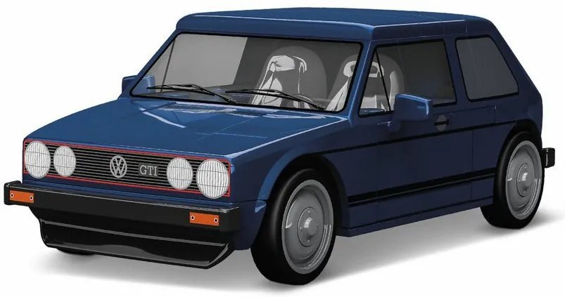 Cobi 24615 volkswagen golf gti 1976 modrý 1:35