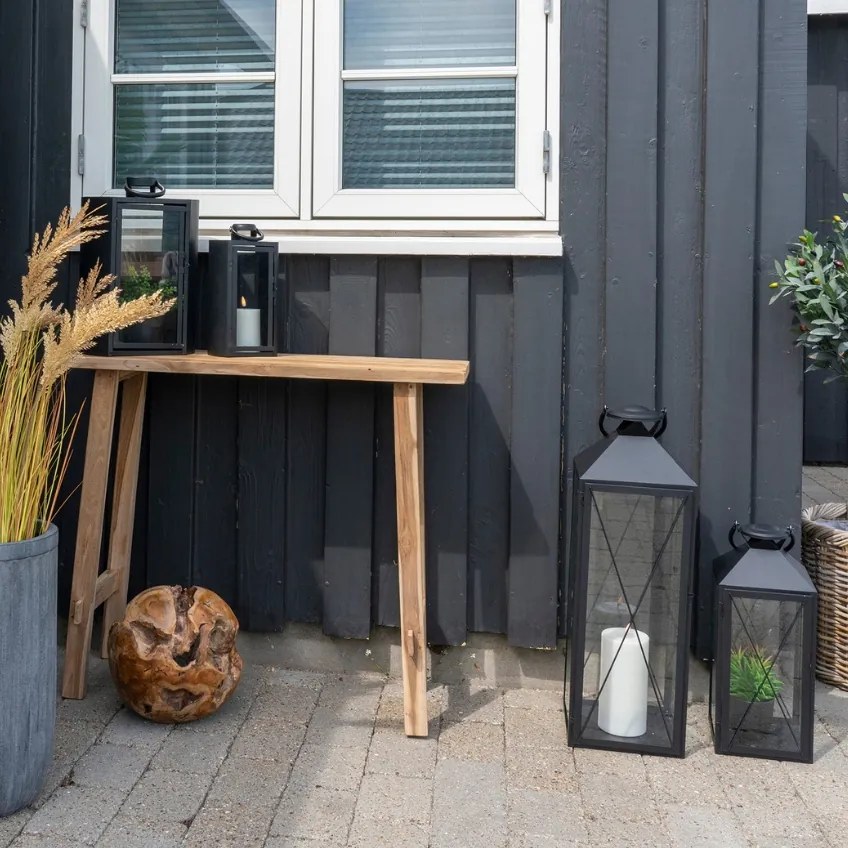 OnaDnes -20% Nordic Living Masivní teakový toaletní stolek Gibor 90 x 30 cm