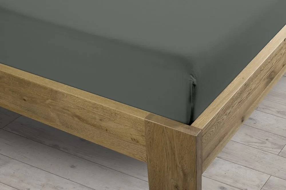 Prostěradlo Sintex LUX s Lycrou tm.šedé v.30cm - 100x220 cm