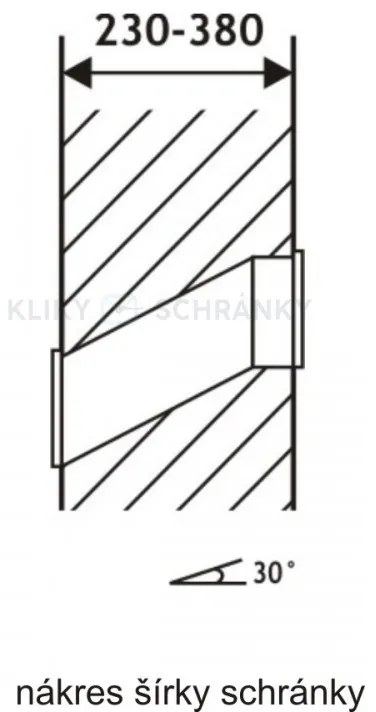 SM D poštovní schránka oboustranná Antik zlatý