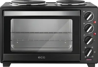 ECG ETH 3001B / Elektrická trouba s vařičem / 30 l / 1600 W / 2 plotny