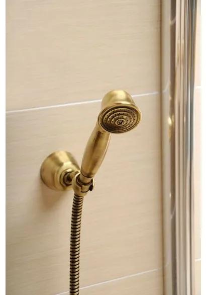 Ruční sprcha 1jet, retro design, bronz