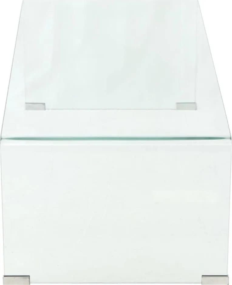 vidaXL Konferenční stolek tvrzené sklo 98x45x30 cm čiré [244189]